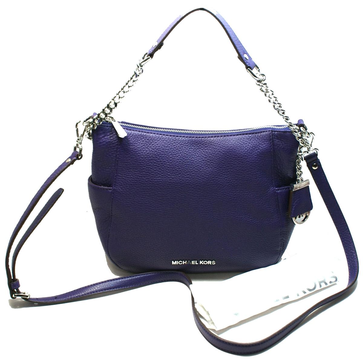 Michael Kors Chandler Medium Convertible Shoulder Leather Bag Iris 30F5SCUL2L Michael Kors 30F5SCUL2L